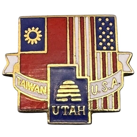 The Unbranded Brand | Other | Vintage Utah Taiwan American Flag Usa ...